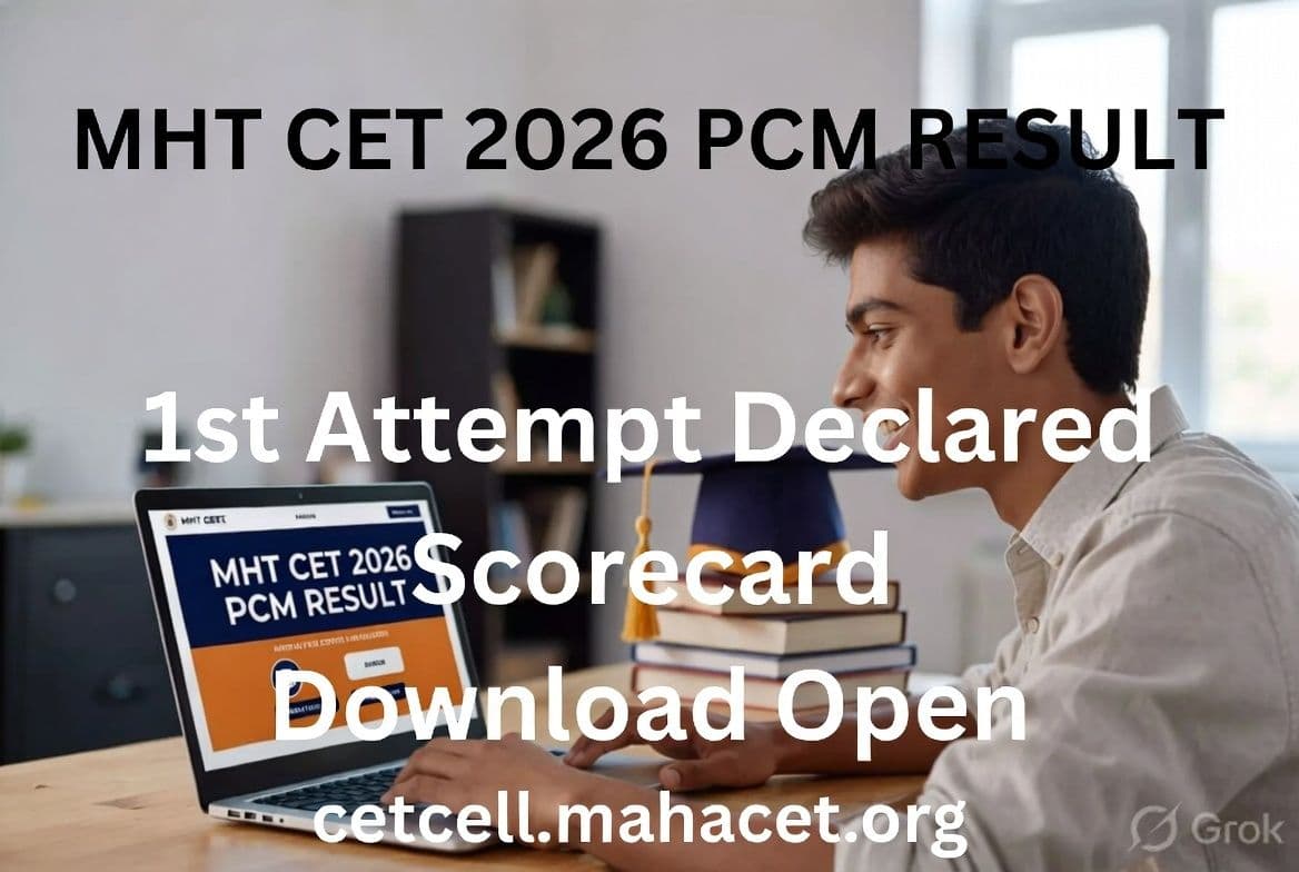 MHT CET PCM Result 2026 Out — Check Scorecard
